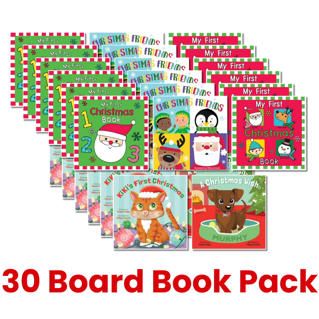 My First Christmas – 30 Board Book Pack (Ages 0–2) | Bulk Set – Thinktastic